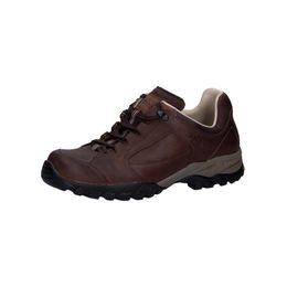Wanderschuh Meindl "Meindl Lugano dunkelbraun", Herren, Gr. 44,5, Normalschaft, braun, Nubukleder, Schuhe Wanderschuh, Comfort fit mehr Platz im Vorfu&szlig;bereich und festen Halt in der Ferse