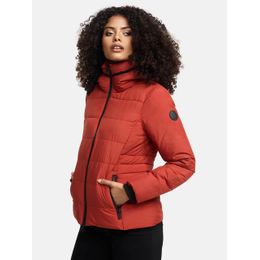 Marikoo kurze Damen Steppjacke mit Kapuze & Fleecefutter &ndash; Radaa