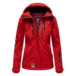 Marikoo Damen Softshelljacke &ndash; Kleine Zicke, warm mit Kapuze & Fleecefutter