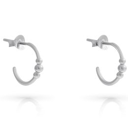 Orphelia 'Chloe' Creolen f&uuml;r Damen aus 925er Sterlingsilber - Silber ZO-7555