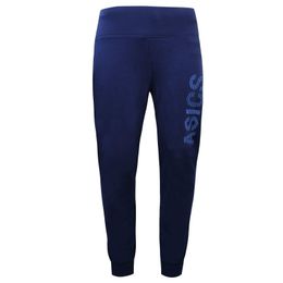 asics Logo Womens Navy Trackhose