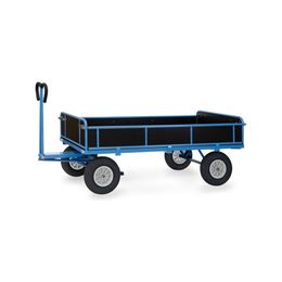 Fetra Handpritschenwagen 6456P blau 60 x 60 mm Ladefl&auml;che)