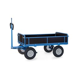 Fetra Handpritschenwagen 6455PZ mit Zug&ouml;se blau RAL 5007)