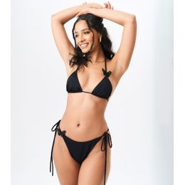 Triangel-Bikini-Oberteil mit Schmetterlingsdetails