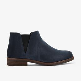 Clarks Demi2 Beat Navy Wildlederstiefel