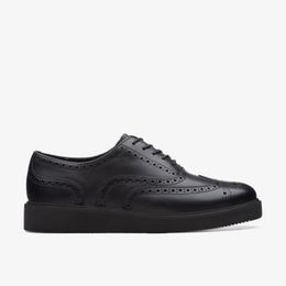 Clarks Glickly Brogue 2 Schwarze Lederschuhe