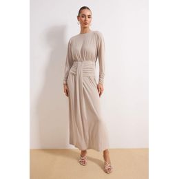 Langes, flaches, elegantes, figurbetontes Hijab-Kleid f&uuml;r Damen/Nachtkleid