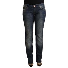 Gerade geschnittene, verwaschene Jeans