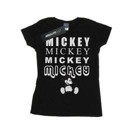 Disney - "Mickey Mouse Sitting" T-Shirt f&uuml;r Damen (Schwarz)
