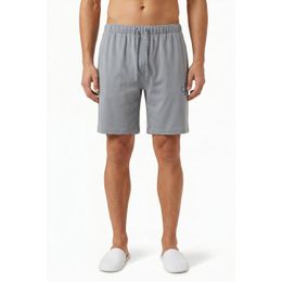 Shorts "MONOGRAM SLEEP SHORT", Herren, Gr. XL (54), N-Gr, misty grau, Web, Obermaterial: 95% Baumwolle, 5% Elasthan, Calvin Klein Underwear, unifarben, regular fit kurz, Hosen Shorts, Regular fit mit elastischem Bund