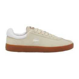 Lacoste - "Baseshot" Sneaker f&uuml;r Herren, Wildleder (Beige)