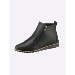 Stiefelette Andrea Conti, Damen, Gr. 38, schwarz, Glattleder, Leder, Rindsleder, Schuhe Stiefelette