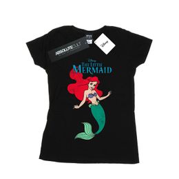 Disney - "The Little Mermaid Line Ariel" T-Shirt f&uuml;r Damen (Schwarz)
