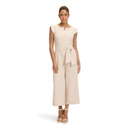 Overall Betty Barclay "Damen mit Eingrifftaschen", Damen, Gr. 42, Normalgr&ouml;&szlig;en, grau, Obermaterial: 86% Polyester, 14% Elasthan, figurumspielend, Rundhals, Overalls Overall, Form