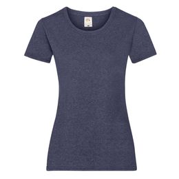 Fruit of the Loom Damen/Damen Lady-Fit Valueweight Kurzarm-T-Shirt (Packung mit 5) (Vintage Heather Navy)