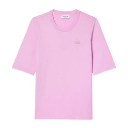 Lacoste - T-Shirt Weich f&uuml;r Damen 3/4 &Auml;rmel (Pink)