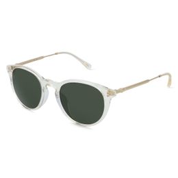Polo Ralph Lauren PH4239U | Herren-Sonnenbrille | Fassung: Vollrand, Panto, Acetat, Gelb Transparent | Glasfarbe: Gr&uuml;n