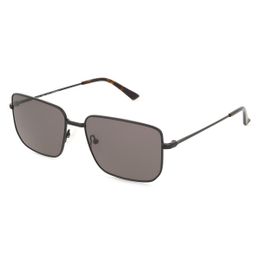 Fielmann BD 582 SUN FA FRANZ | Herren-Sonnenbrille | Fassung: Vollrand, Quadratisch, Edelstahl, Schwarz Matt | Glasfarbe: Grau