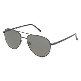 Fielmann MC 581 SUN CL DARCY | Unisex-Sonnenbrille | Fassung: Vollrand, Pilot, Edelstahl, Schwarz Matt | Glasfarbe: G15