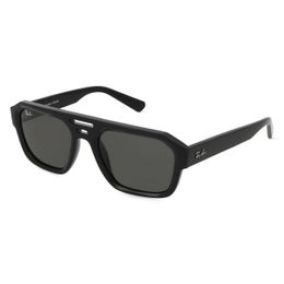 Ray-Ban 0RB4397 | Unisex-Sonnenbrille | Fassung: Vollrand, Quadratisch, Acetat, Schwarz | Glasfarbe: Grau