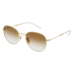 Ray-Ban RB3809 | Unisex-Sonnenbrille | Fassung: Vollrand, Panto, Metall, Gold | Glasfarbe: Braun Verlaufend