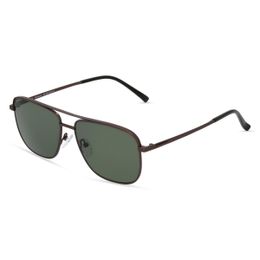 Fielmann BD 524 SUN CL | Unisex-Sonnenbrille | Fassung: Vollrand, Quadratisch, Edelstahl, Gun Dunkel | Glasfarbe: G15