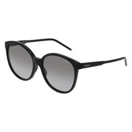 Vogue eyewear VO5509S | Damen-Sonnenbrille | Fassung: Vollrand, Panto, Acetat, Schwarz | Glasfarbe: Grau Verlaufend