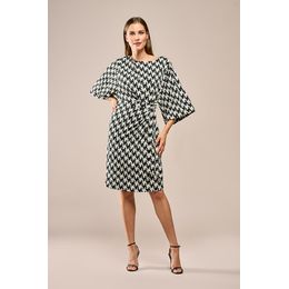 Milan Print Kleid Schwarz / Wei&szlig;