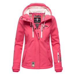 Marikoo Damen Softshelljacke &ndash; Kleine Zicke, warm mit Kapuze & Fleecefutter