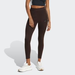 Leggings adidas Sportswear "W AOP LEG INFIL", Damen, Gr. S, N-Gr, aurora coffee, multicolor, normal, gr., Obermaterial: 90% Baumwolle, 10% Elasthan, Hosen Leggings