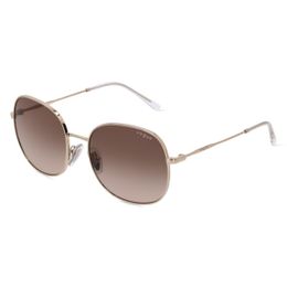 Vogue eyewear VO4272S | Damen-Sonnenbrille | Fassung: Vollrand, Rund, Metall, Gold Hell | Glasfarbe: Braun Verlaufend