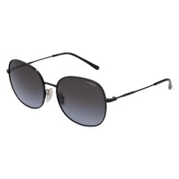 Vogue eyewear VO4272S | Damen-Sonnenbrille | Fassung: Vollrand, Rund, Metall, Schwarz | Glasfarbe: Grau Verlaufend