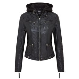 Klassische Bikerjacke mit Kapuze f�r Damen - Brazzaville