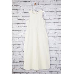 &Auml;rmelloses, gerades Damen-Midikleid f&uuml;r Freizeit und Alltag