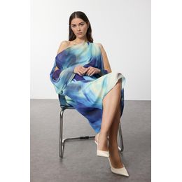 Abstraktes Maxikleid f&uuml;r Damen, lang, f&uuml;r Tag und Nacht geeignet