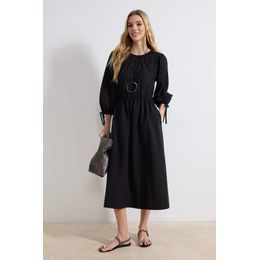 Damen Maxikleid mit flachen &Auml;rmeln, Truvakar-&Auml;rmeln, l&auml;ssig/alltagstauglich, A-Linie