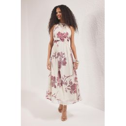 Damen-Maxikleid mit Blumenmuster, &auml;rmellos, l&auml;ssig/f&uuml;r den Alltag