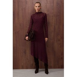 Lila Unifarbenes Maxikleid f&uuml;r Damen, asymmetrisch, lang, f&uuml;r Abend/Alltag