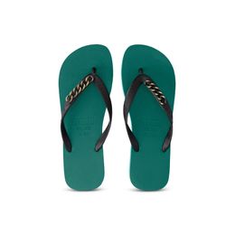 Uzurii Goldene kleine Flip-Flops, Waldgr&uuml;n
