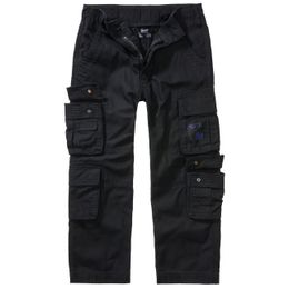 Cargohose Brandit "Brandit Kids Kids Pure Trouser", Jungen, Gr. 122/128, Normalgr&ouml;&szlig;en, schwarz, 100% Baumwolle, normal, Hosen Cargohose