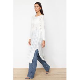 Ajour&eacute;-Maxi-Long-Casual-Kleider mit normaler Passform