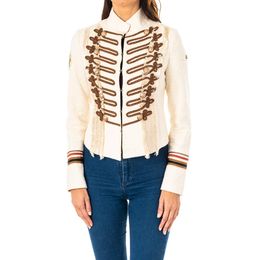 La Martina Lang&auml;rmelige Damenjacke mit hohem Halsausschnitt und Haken- und &Ouml;senverschluss LWJG30