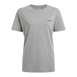 Craghoppers - "Yago" T-Shirt f&uuml;r Damen, R&uuml;ckseitiger Aufdruck, kurz&auml;rmlig (Hellgrau Meliert)