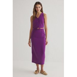 Schlichtes, &auml;rmelloses Midi-Kleid f&uuml;r Damen, l&auml;ssig und normal