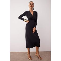 Unifarbenes, langes Maxikleid f&uuml;r Damen, ideal f&uuml;r Abschlussfeiern/Ballabende