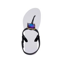 Uzurii Selena Diamond Blue Flip Flop wei&szlig;