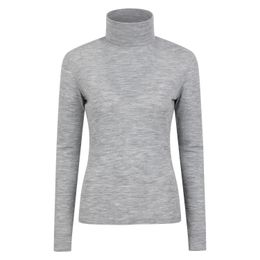 Mountain Warehouse Damen/Damen Merinowolle Rollkragen-Basisschicht Top (Hellgrau)