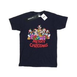 Disney - "Mickey Mouse and Friends" T-Shirt f&uuml;r Damen (Marineblau)