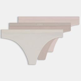 Damen BOSS 3er-Pack Logo-Taillenslips in Mehrfarben