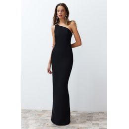 Langes, figurbetontes Cocktail-Abend- und Ballkleid f&uuml;r Damen, einfarbig